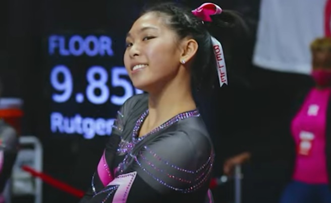 Belle Huang: Master of Microbial Biology and the Balance Beam : Newsroom